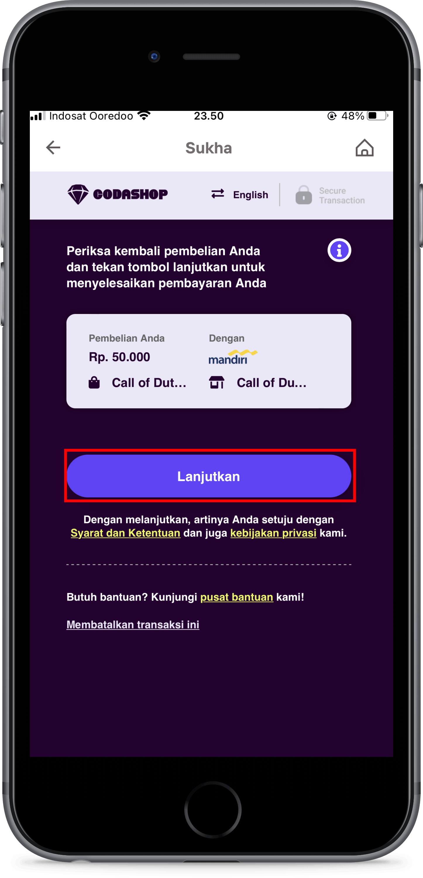 Cara Melakukan Pembelian dan Pembayaran Pada Aplikasi Livin Mandiri – Codashop Indonesia