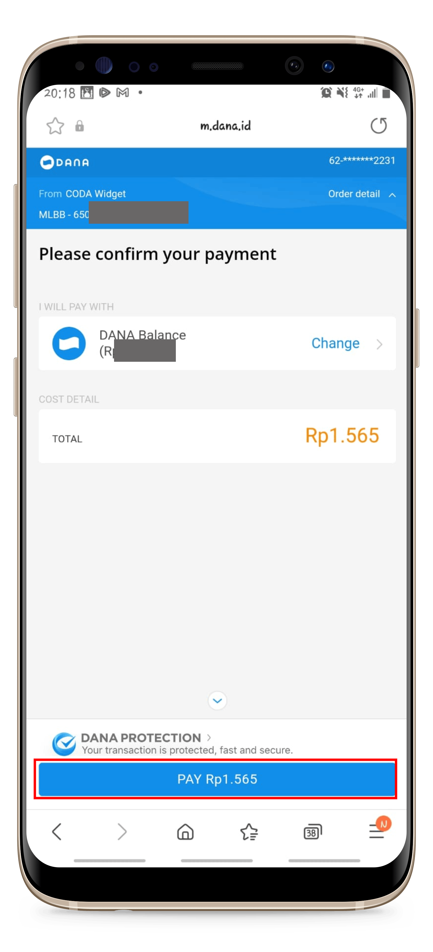 Cara Melakukan Pembayaran dengan Saldo DANA – Codashop Indonesia