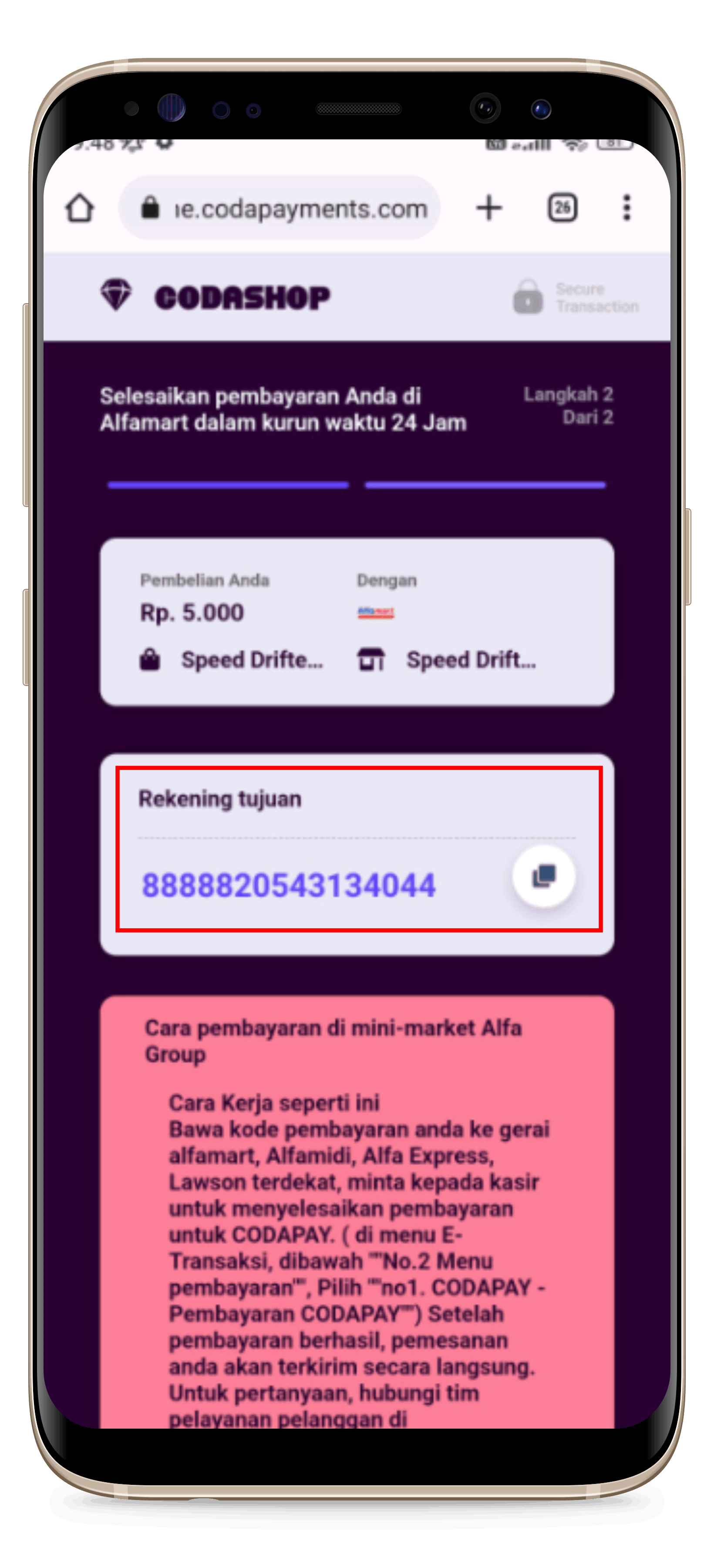 Cara Melakukan Pembayaran di Alfamart – Codashop Indonesia