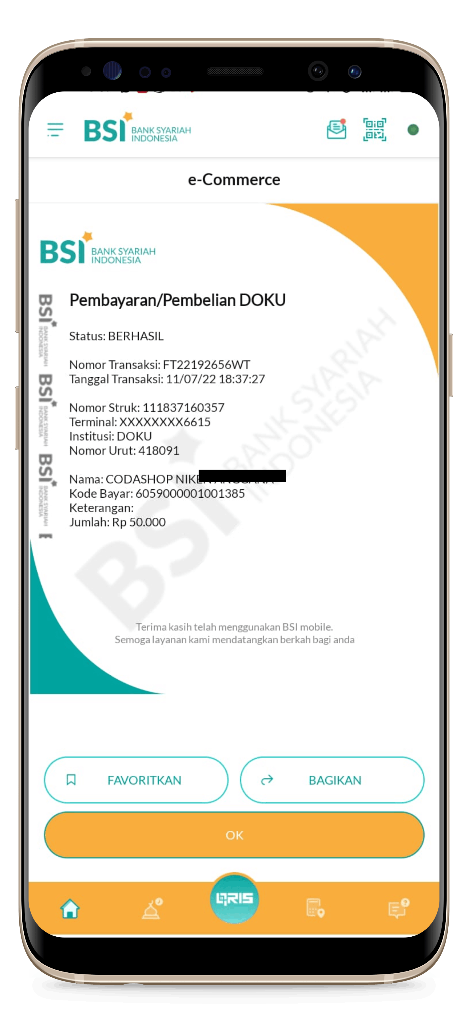 Cara Melakukan Pembayaran Virtual Account dengan Saldo ATM - BSI Mobile – Codashop Indonesia