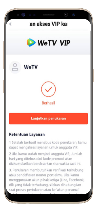 Cara Redeem Voucher VIP WeTV – Codashop Indonesia