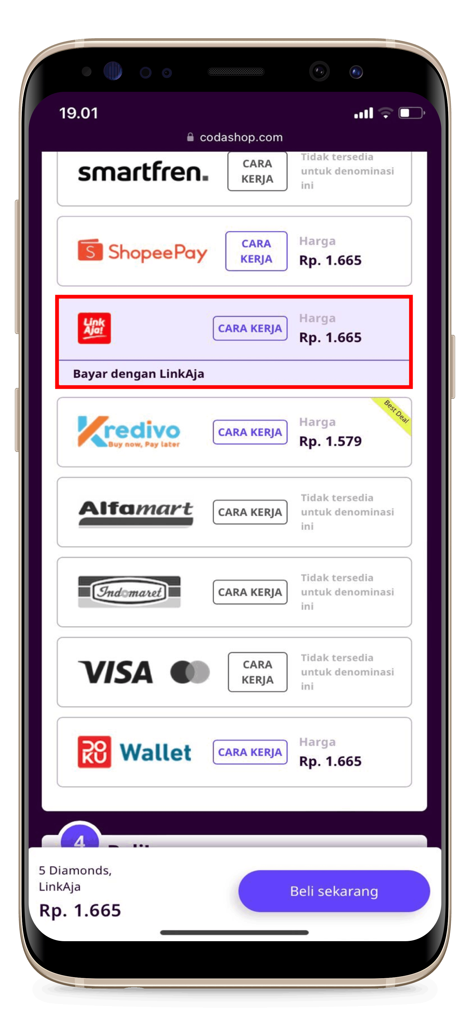 Cara Melakukan Pembayaran dengan Saldo LinkAja – Codashop Indonesia